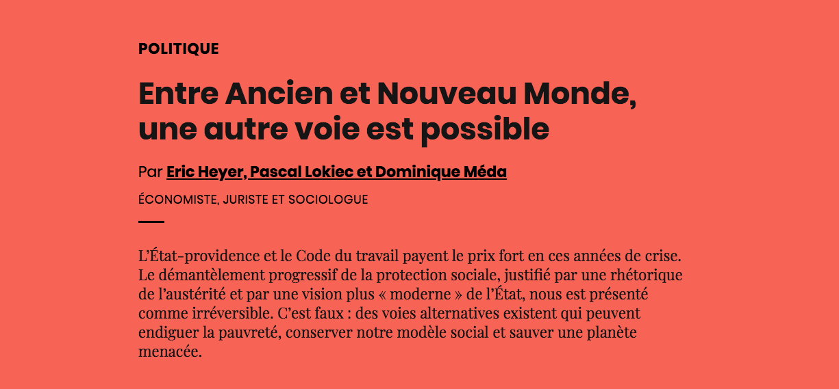 Entre Ancien et Nouveau Monde, une autre voie est possible - AOC media