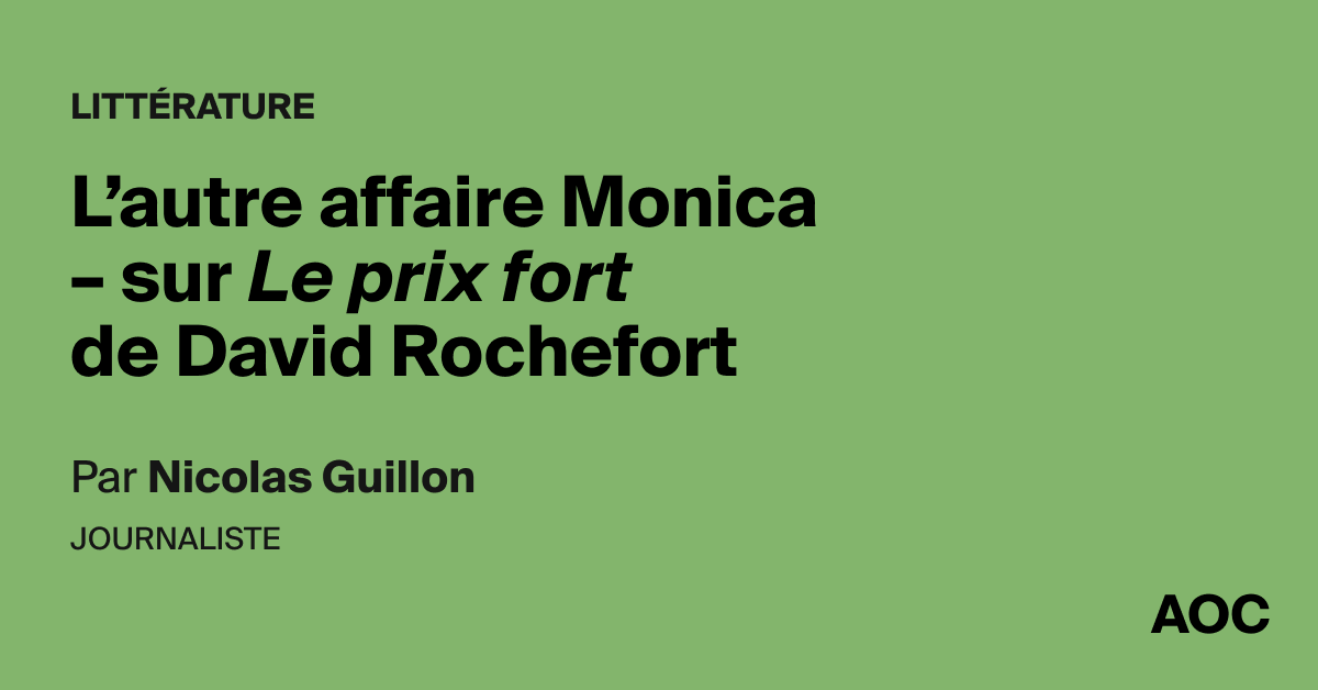 L’autre affaire Monica – sur Le prix fort de David Rochefort - AOC media