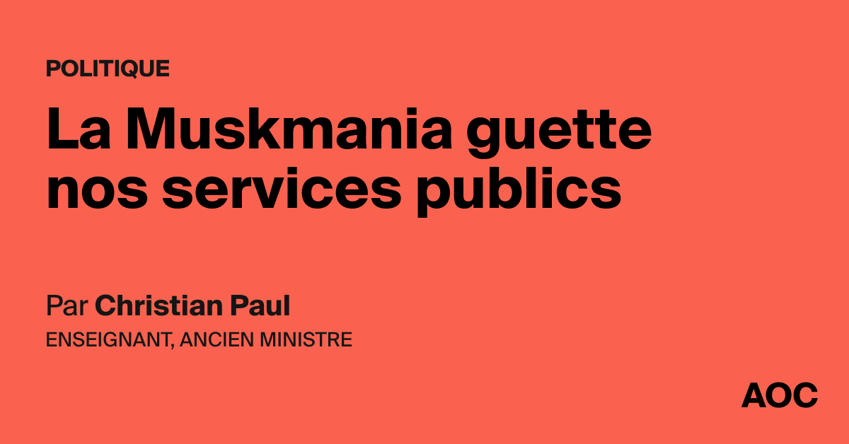 La Muskmania guette nos services publics - AOC media