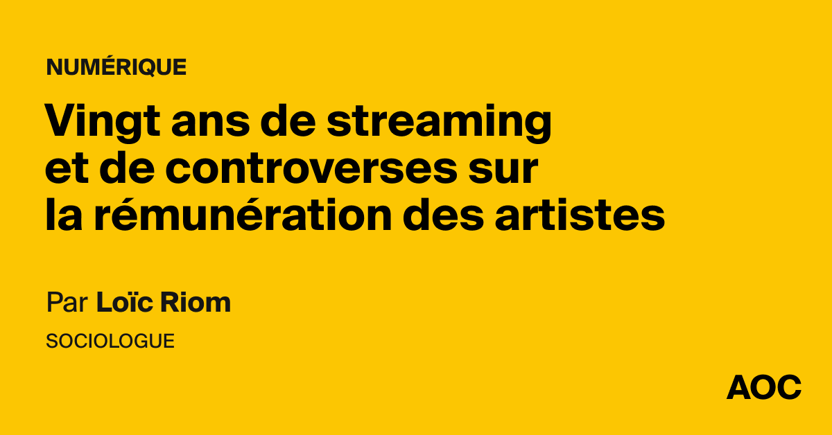 Vingt ans de streaming et de controverses sur la rémunération des ...